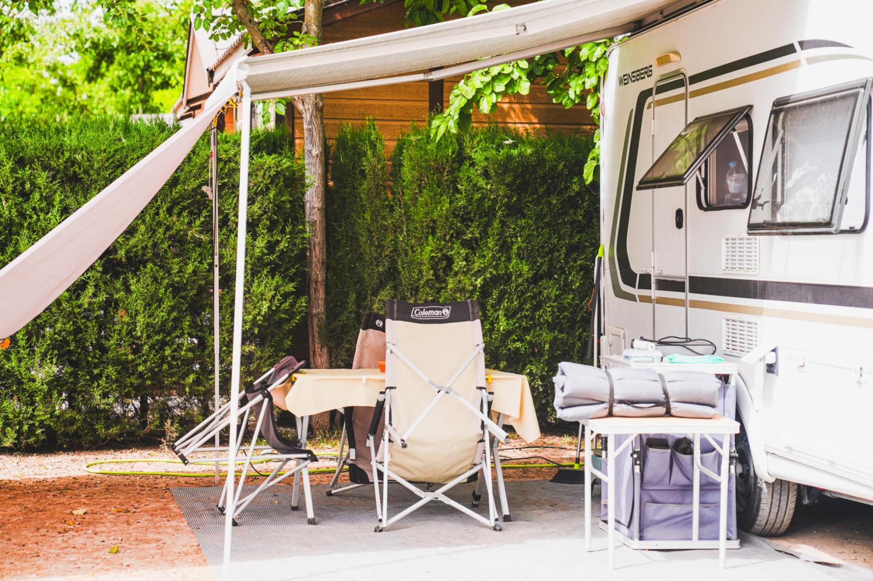 Red plot of the Aranjuez campsite in Madrid